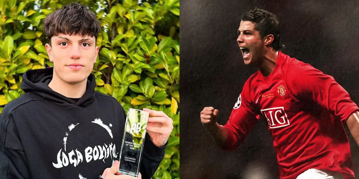 Garnacho following in Cristiano Ronaldo's footsteps with his latest honor